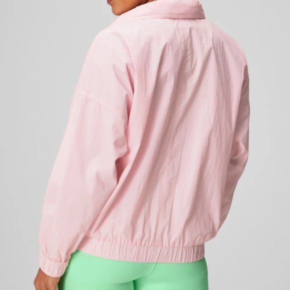 Fabletics | Jackets & Coats | Fabletics Nylon Track Jacket In Soft ...